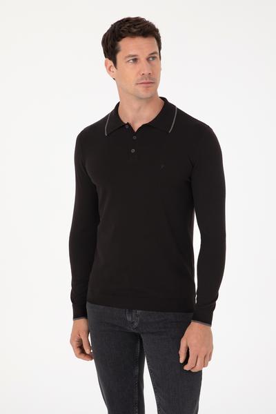 Siyah Slim Fit Kazak 50318712 | Cacharel