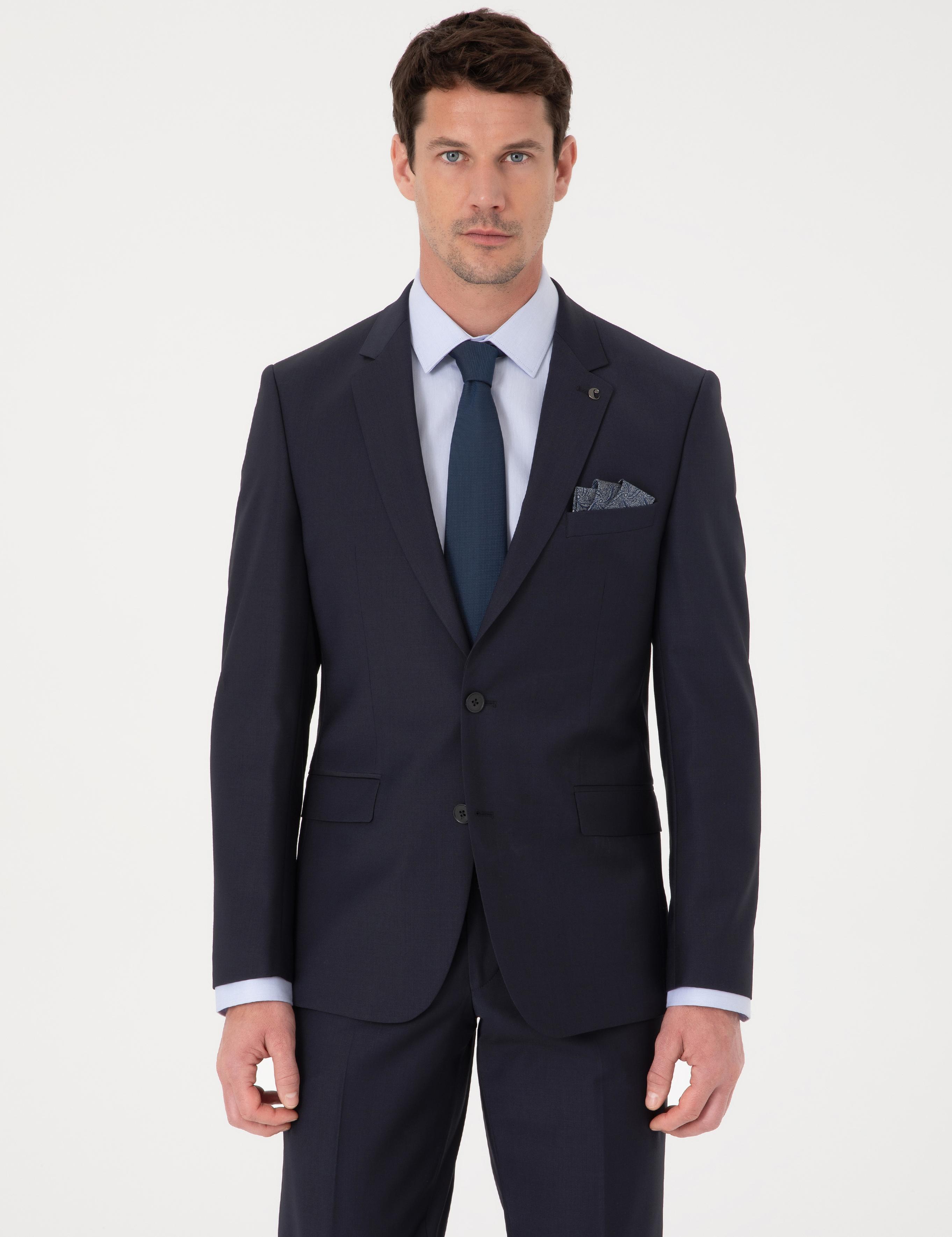 Lacivert Slim Fit Ceket 50270127 | Cacharel